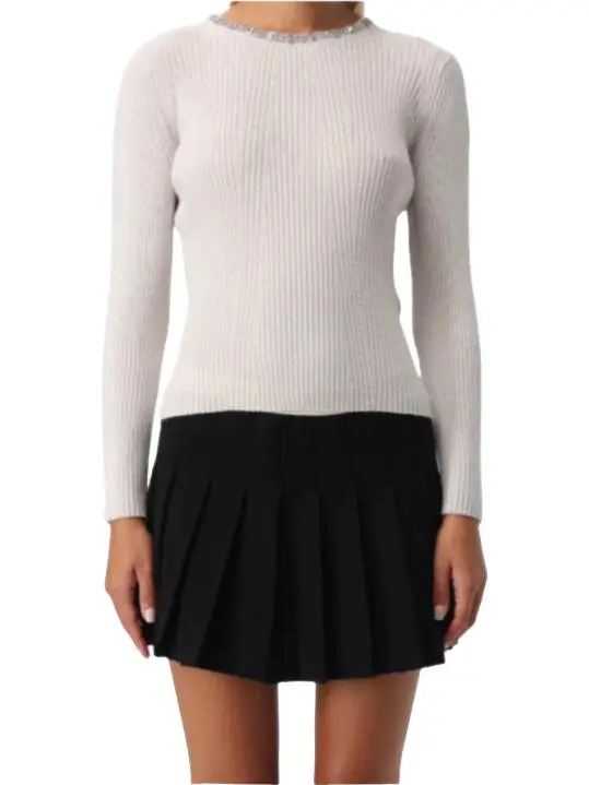 Max Mara Jewel Ribbed Knit Sweater - Black