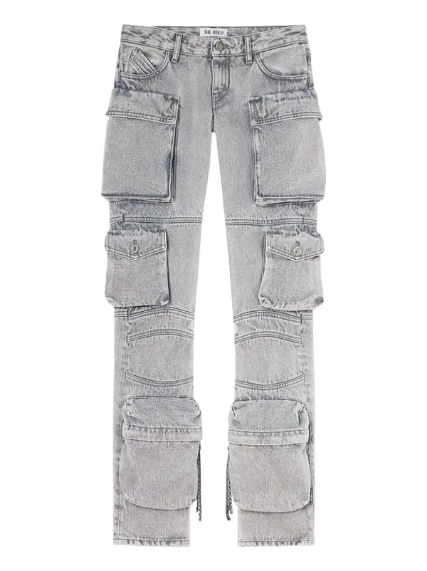 Attico Essie Long Cargo Pants - Gray