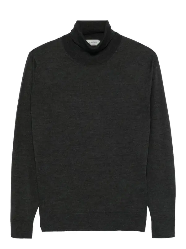 Canali Turtleneck Sweater - Black