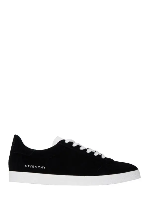 Givenchy Town 4g Debossed Suede Sneakers - Black