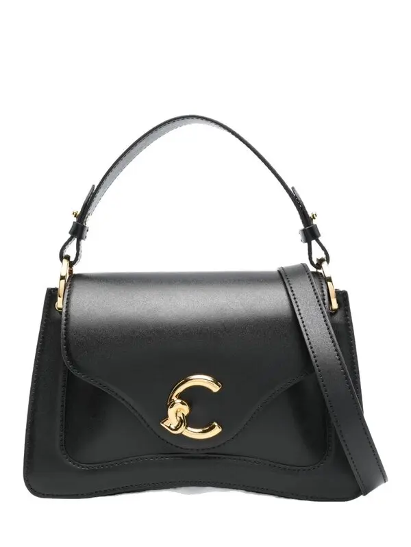 COCCINELLE C-me Foldover Top Tote Bag - Black