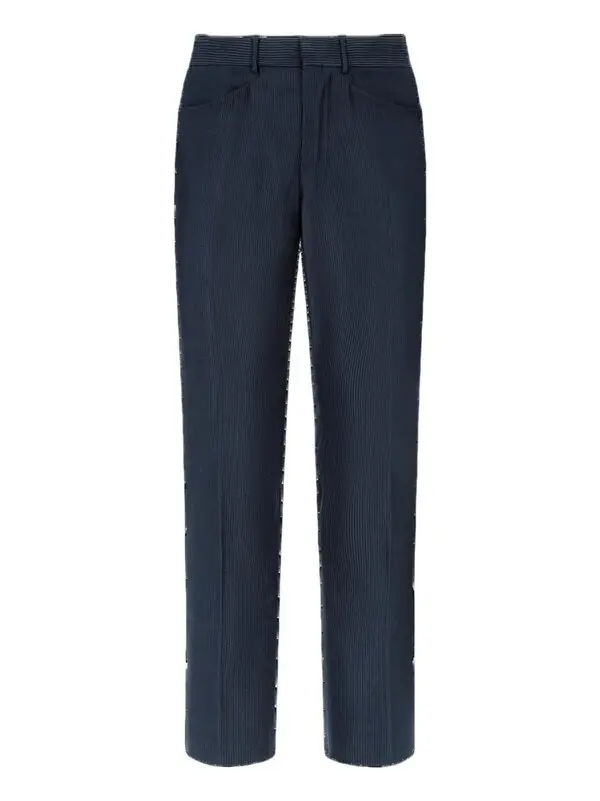TOM FORD Corduroy Tailored Trousers - Dark Blue