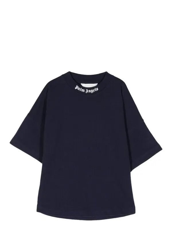 Palm Angels Logo Print T-shirt - Black