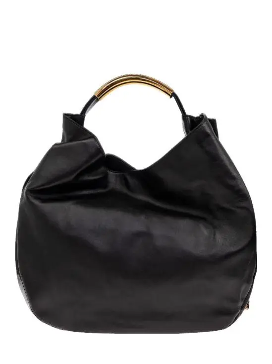 Moschino Lettering Top Handle Bag - Black