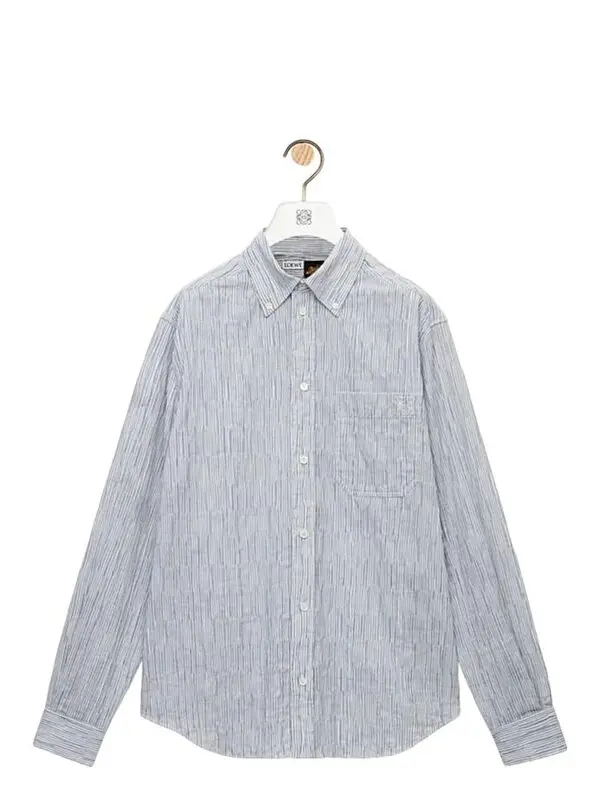 Loewe Shirt In Cotton Blend - Gray