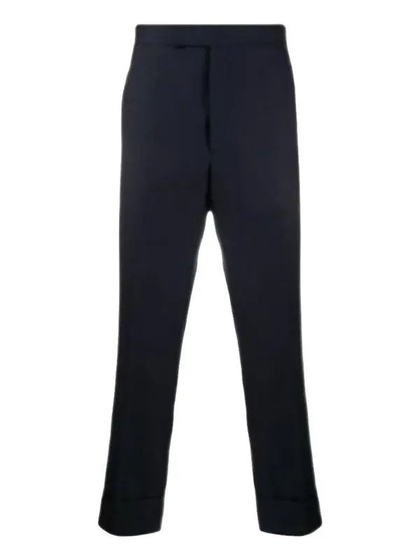 Thom Browne Super 120s Twill Tailored Trousers - Navy Blue