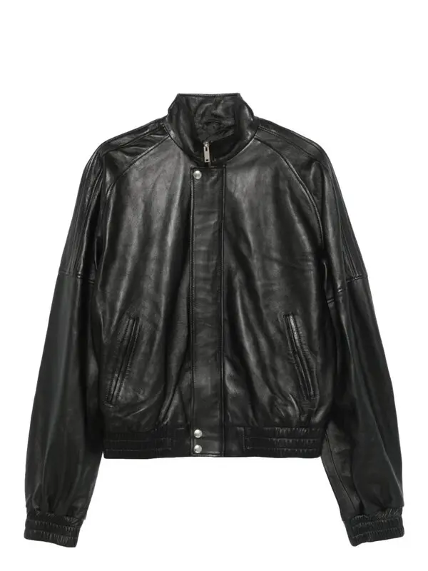 LU'U DAN Blouson Leather Jacket - Black