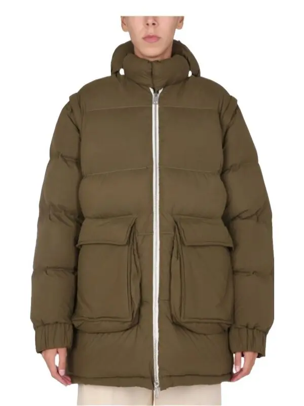Sunnei Removable Sleeved Down Jacket - Green