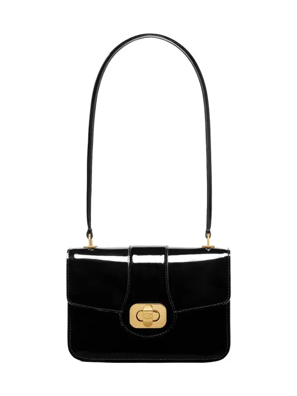 Celine Teen Josephine Bag In Patent Calfskin - Black