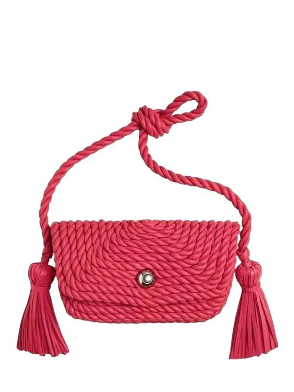 Bottega Veneta Torchon Leather Shoulder Bag - Red
