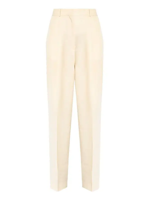 TOTEME Double-pleated Tapered Trousers - Nude