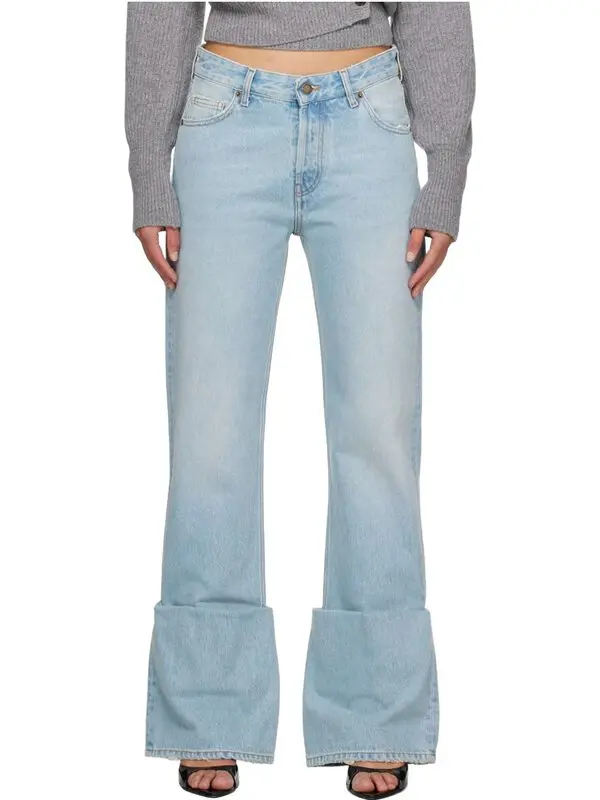 DARKPARK Light Wash Denim Trousers - Blue L