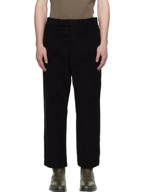 Thom Browne Corduroy Straight-leg Trousers - Black