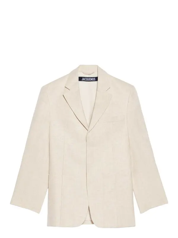 Jacquemus Long Sleeve Square Jacket - Light Beige