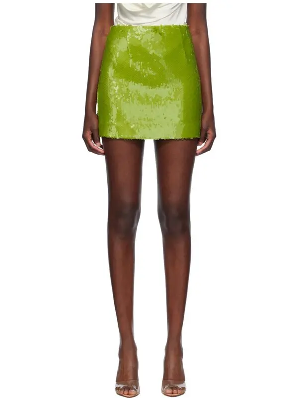 16Arlington Sequin-design Mini Skirt - Green