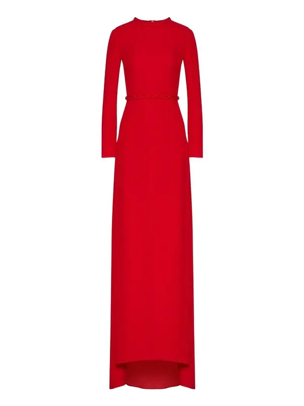 Valentino Garavani Belted Train Gown - Red