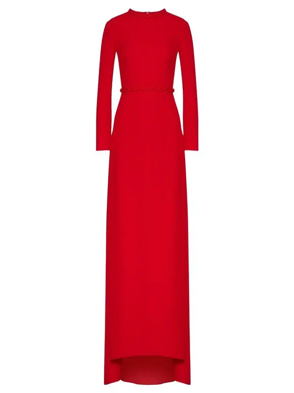 Valentino Garavani Belted Train Gown - Red