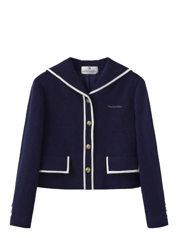 Marissa Chiara Woolen Coat - Blue