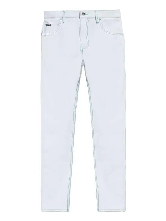 Dolce & Gabbana Logo Plaque Jeans - White