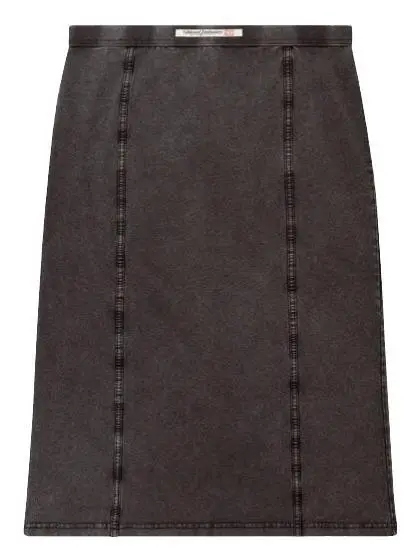 DIESEL® O-allegra Denim Midi Skirt - Black