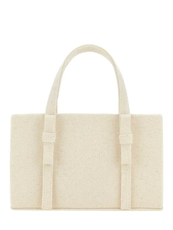 Kara Chain-linked Mini Top Handle Bag - Nude