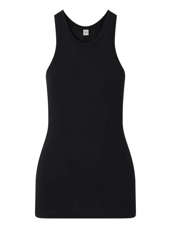 TOTEME Crew Neck Knitted Vest - Black