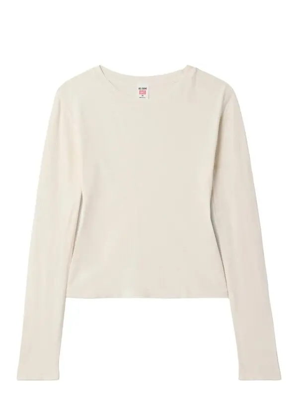 RE/DONE 90s Baby Long-sleeve T-shirt - White