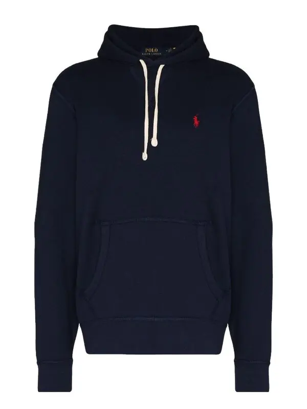 Polo Ralph Lauren Hoodie With Drawstring And Logo - Black
