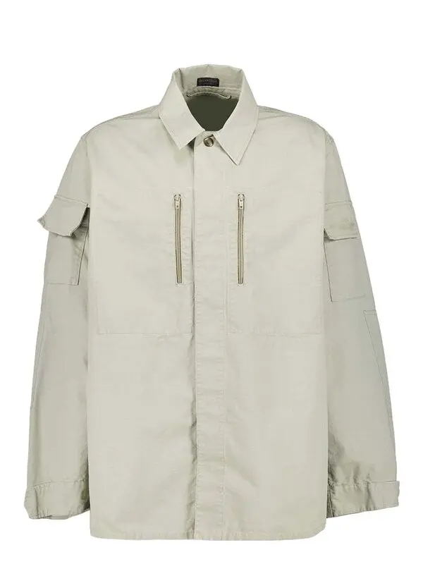 Balenciaga Military Ripstop Shirt Jacket - Beige
