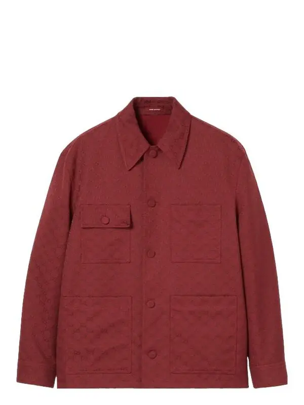 Gucci Monogrammed Button-up Jacket - Red