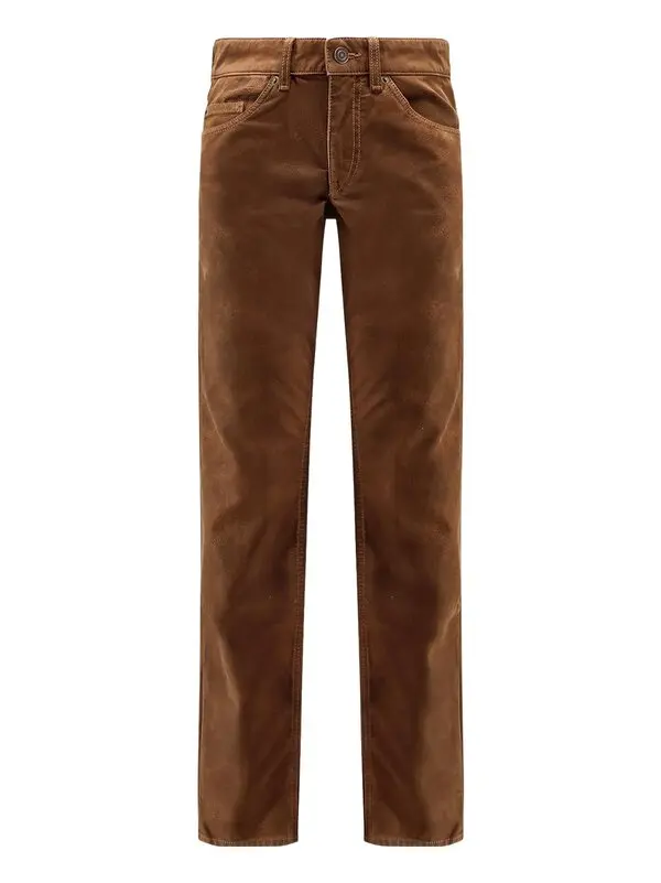 Isabel Marant Étoile Straight-leg Slim-fit Trousers - Brown
