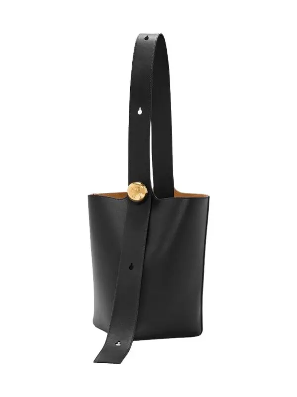 Loewe Medium Pebble Bucket Bag - Black