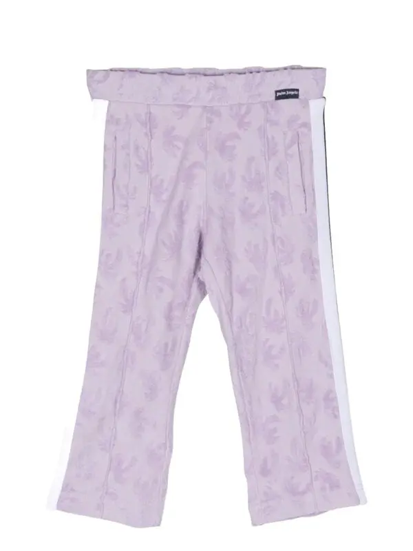 Palm Angels Loose Waist Jacquard Sweatpants - Purple