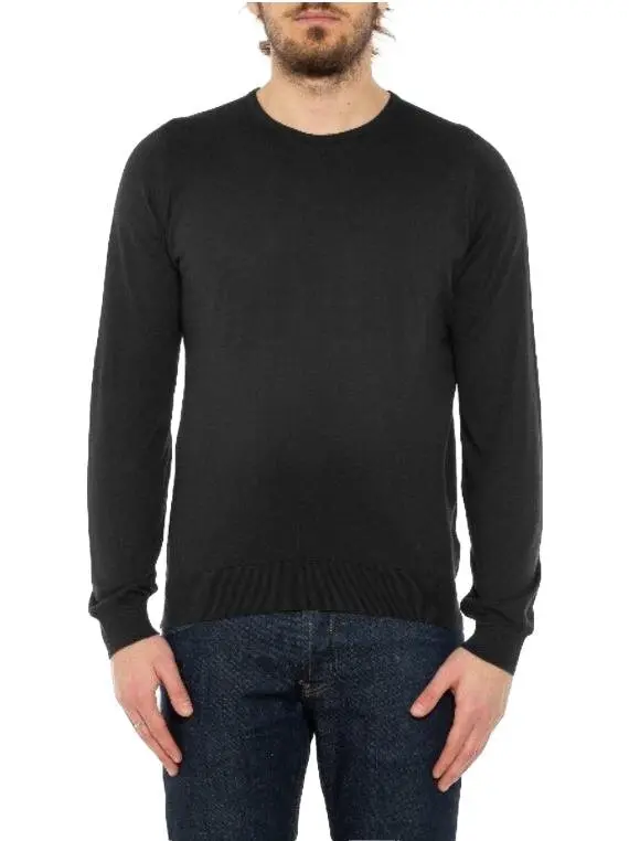 John Smedley Hatfield Crew Neck Sweater - Black