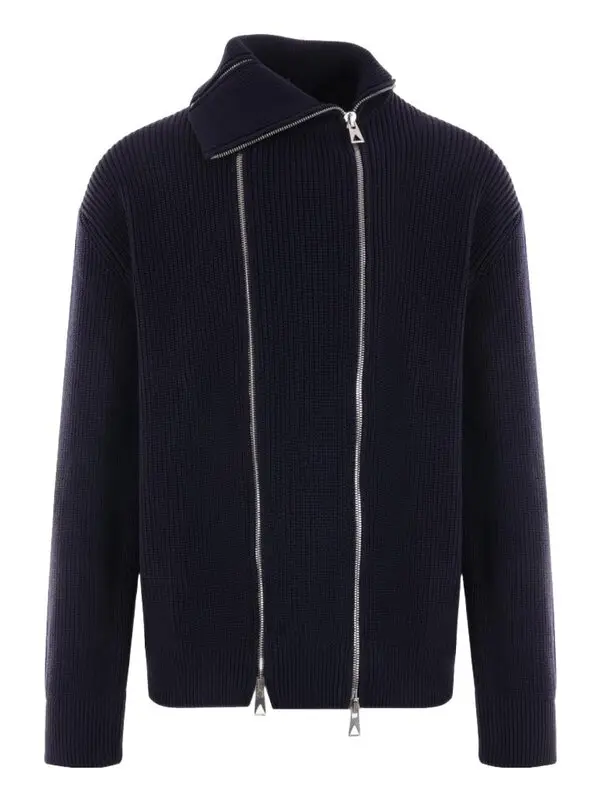 Bottega Veneta Double Zipper Cardigan - Blue