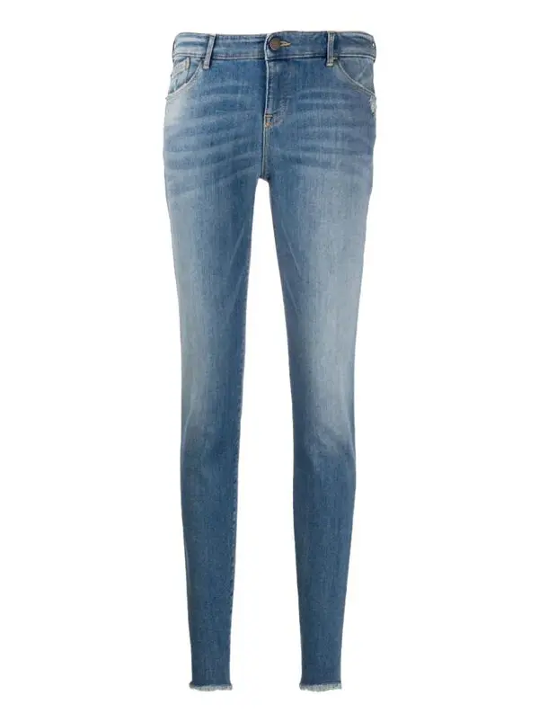 Emporio Armani Low Waist Skinny Jeans - Blue