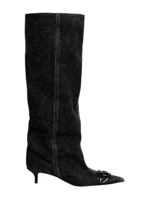 DIESEL® 50mm D-venus Logo-detail Boots - Black
