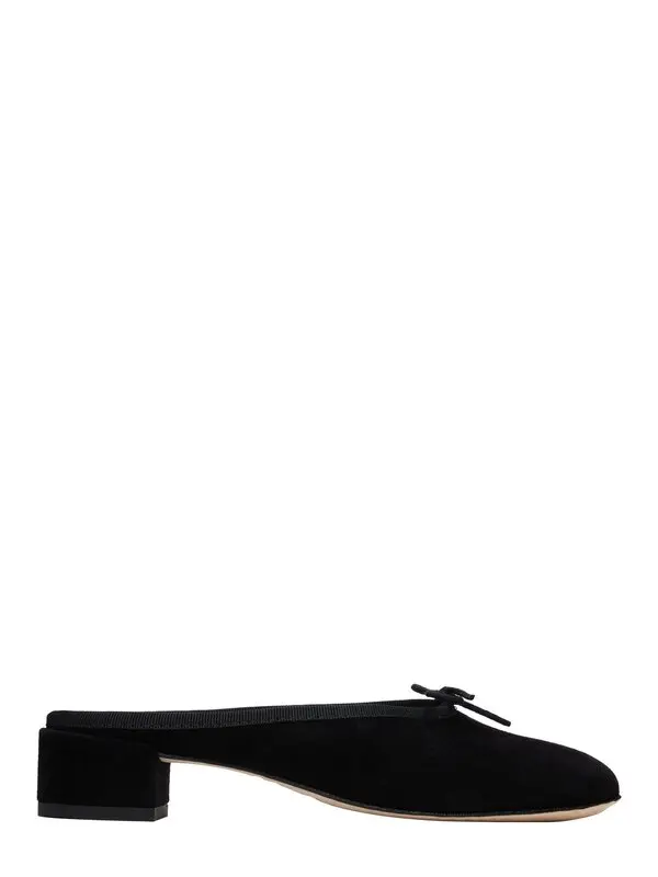 Repetto 30mm Camille Mules - Black