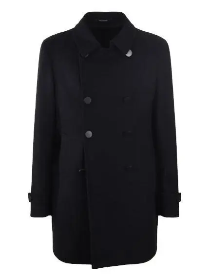 Tagliatore Double-breasted Coat - Black