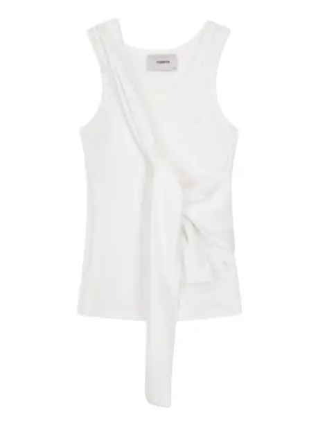 Coperni Sleeveless Lace-up Top - White