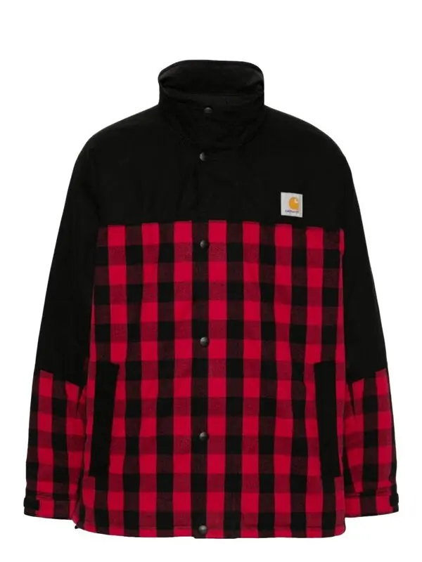 Junya Watanabe X Carhartt Checked Long Sleeve Jacket - Black/red