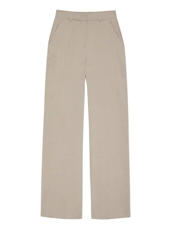 ANINE BING High Waisted Trousers - Nude