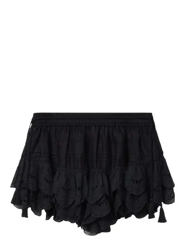 Isabel Marant Étoile Puria Ruffled Skort - Black