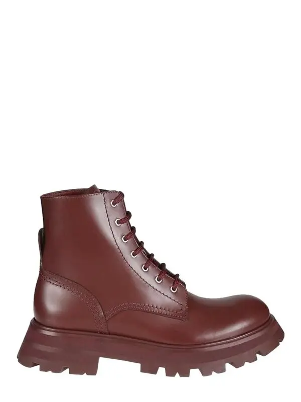 Alexander McQueen Tread Slick Ankle Boots - Red