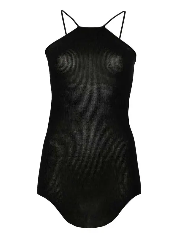 Rick Owens Scorpio Ribbed-knit Sleeveless Tank Top - No