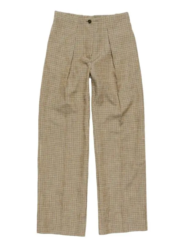 Acne Studios High-waisted Wide-leg Trousers - Brown