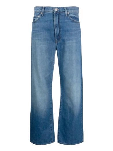 MOTHER The Dodger Ankle Wide Leg Jeans - Blue