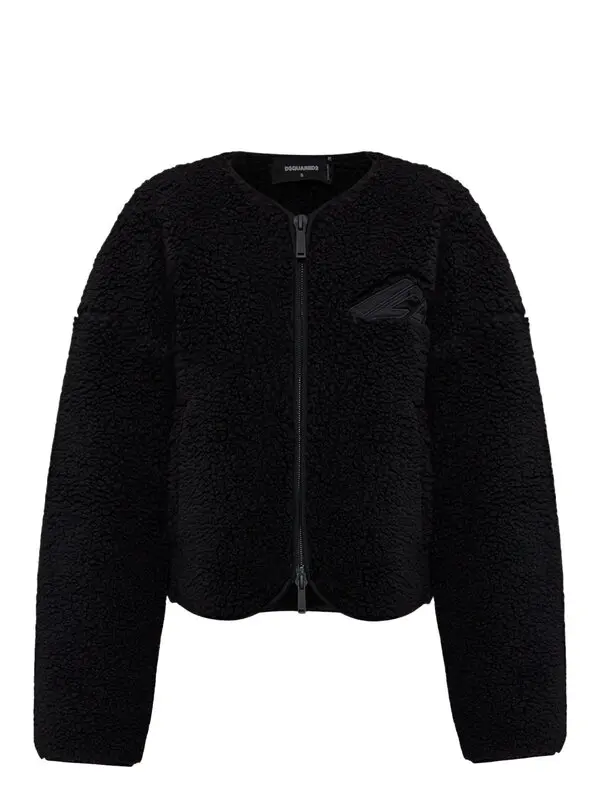 Dsquared2 Icon Logo Fleece Jacket - Black