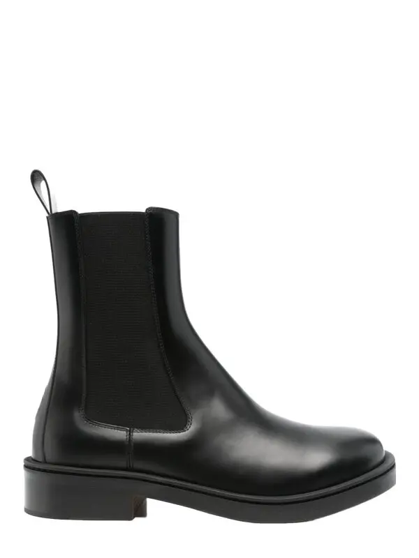 Alexander McQueen Elasticated Side Panel Ankle Boots - Black