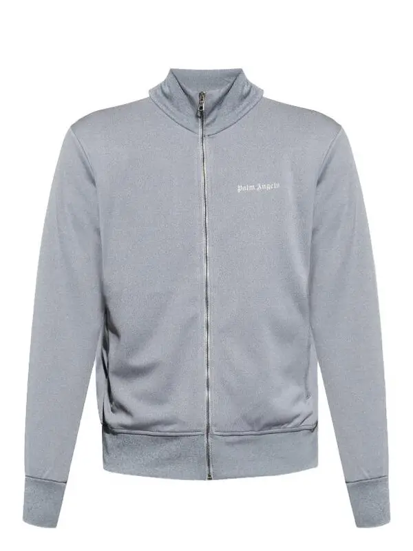 Palm Angels Logo Stripe Track Jacket - Gray